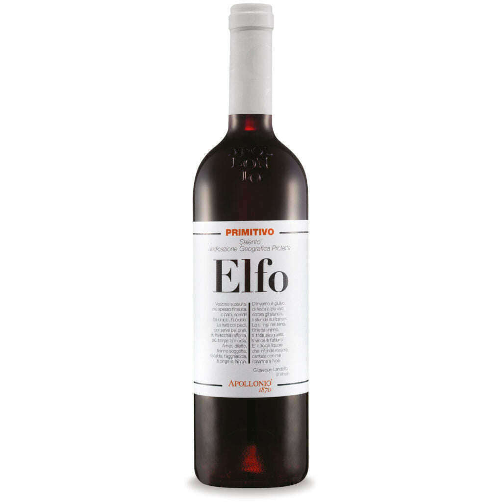 APOLLONIO WINE Elfo Primitivo Salento I.G.P. Red 2022 – Drinkshopstore.com